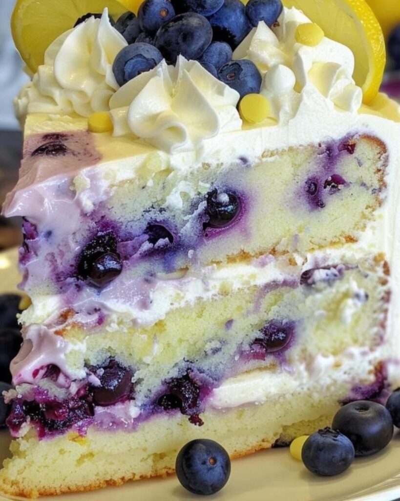 Lemon Blueberry Layer Cake – Major Foods